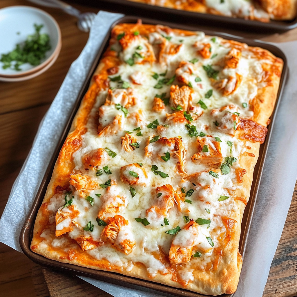 Buffalo Chicken Flatbread – Cozy Dishes