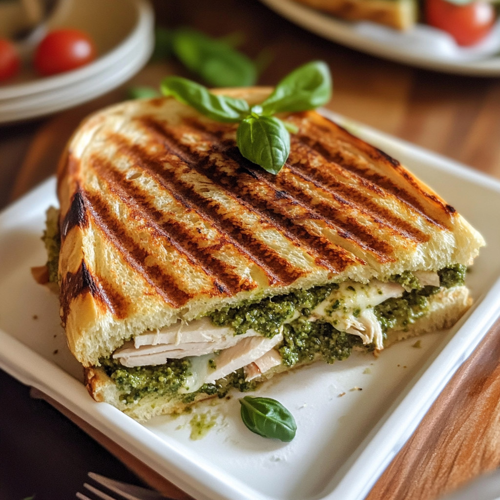 Turkey Basil Pesto Panini – Cozy Dishes