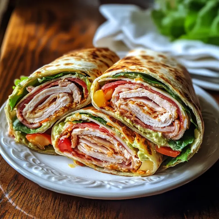 California Turkey Club Wraps – Cozy Dishes