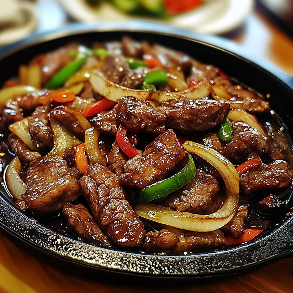 Sizzling Chinese Pepper Steak with Onions – Cozy Dishes