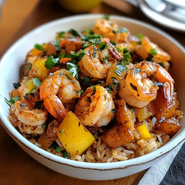 Tropical Shrimp Rice Bowl – Cozy Dishes