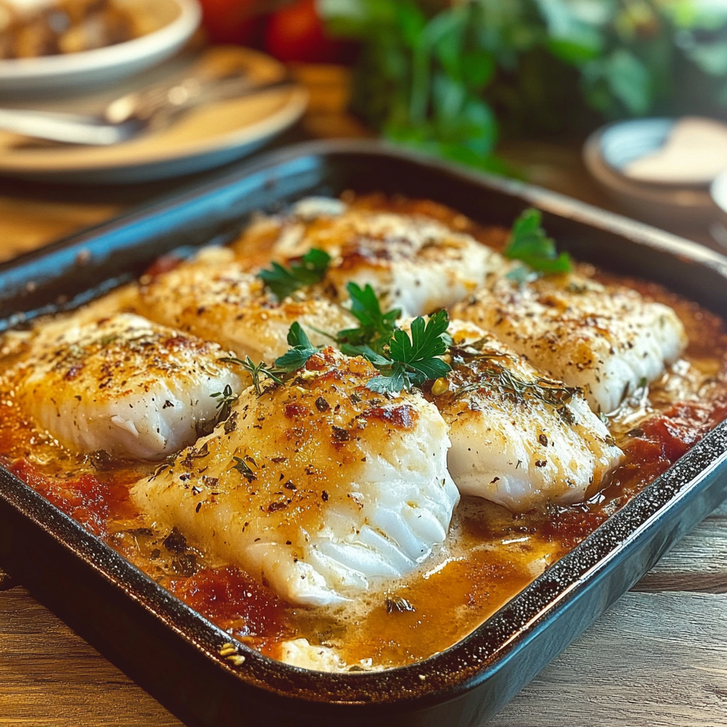 Greek-Style Baked Cod – Cozy Dishes