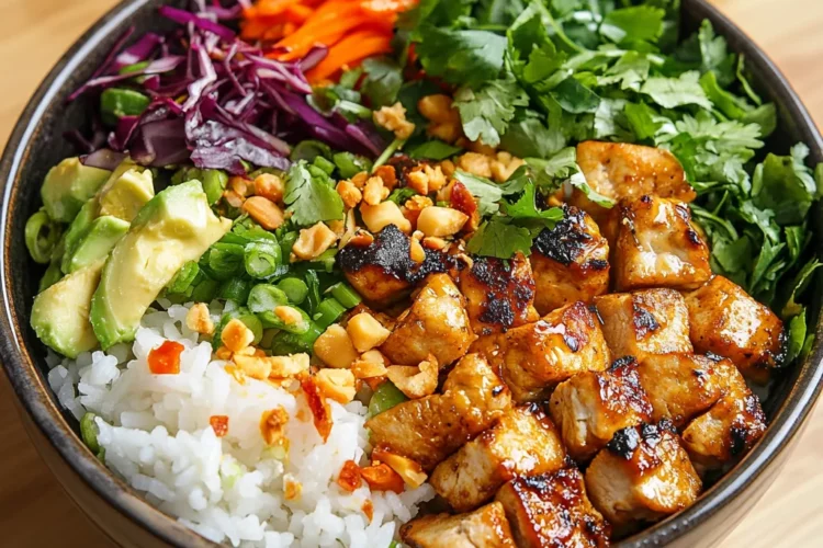 Chicken Satay – Spring Roll Bowls: An Incredible Ultimate Recipe – Cozy ...