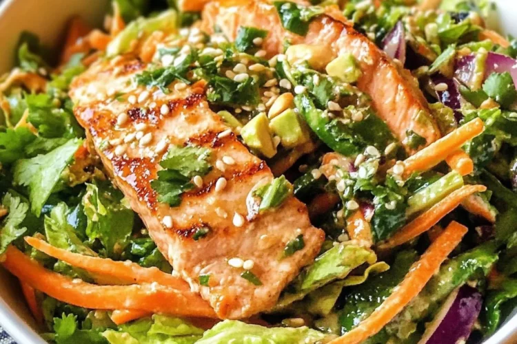 Asian Salmon Salad with Peanut Dressing: An Incredible Ultimate Recipe ...